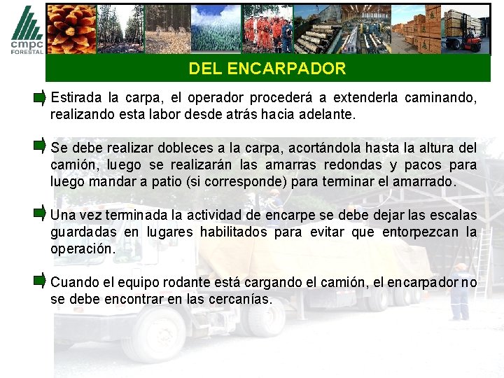 TALLER INSTRUCTIVO ENCARPADO Y DESENCARPADO QUE ES LA