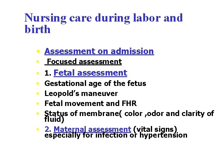 Stages of labor Chapter 16 17 18 19
