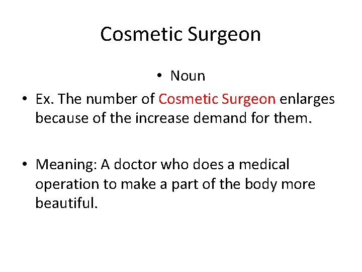 The Geometry of Beauty height Noun Ex His