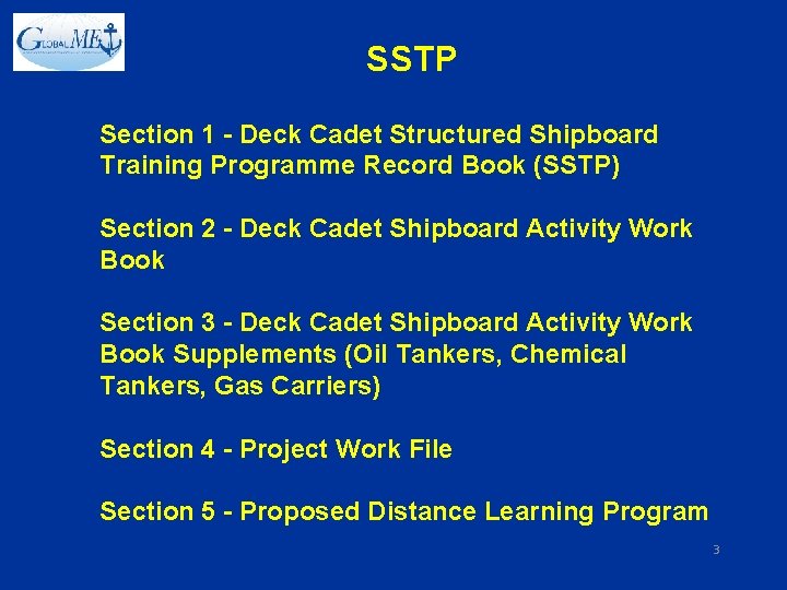 SSTP Global MET Deck Cadet Structured Shipboard Training