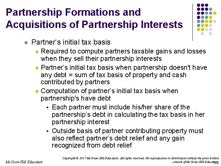 Chapter 9 Forming and Operating Partnerships Mc GrawHill