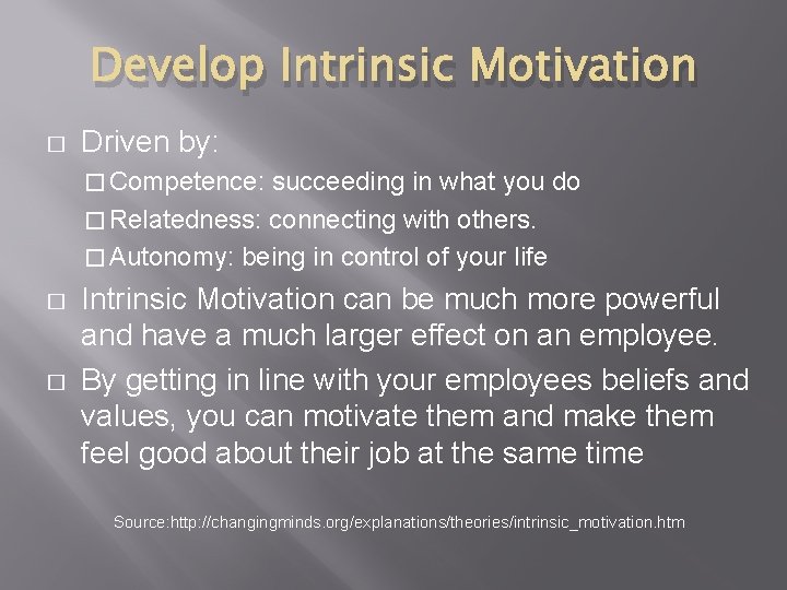 MOTIVATIONAL LEADERSHIP THEORY BY LILY BRIESE Types of