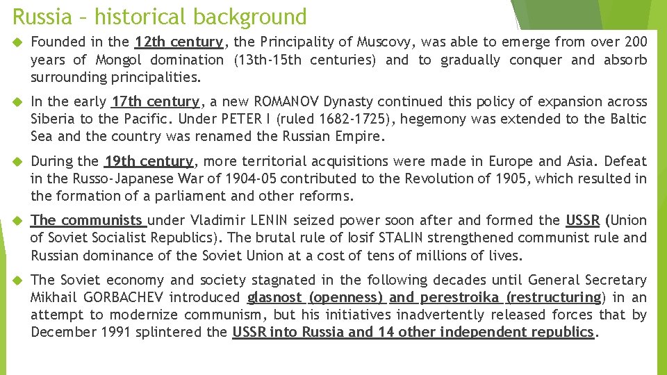 Business cultures Russia and some post socialist countries