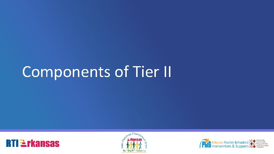 Overview and Readiness for PBIS Tier II Images