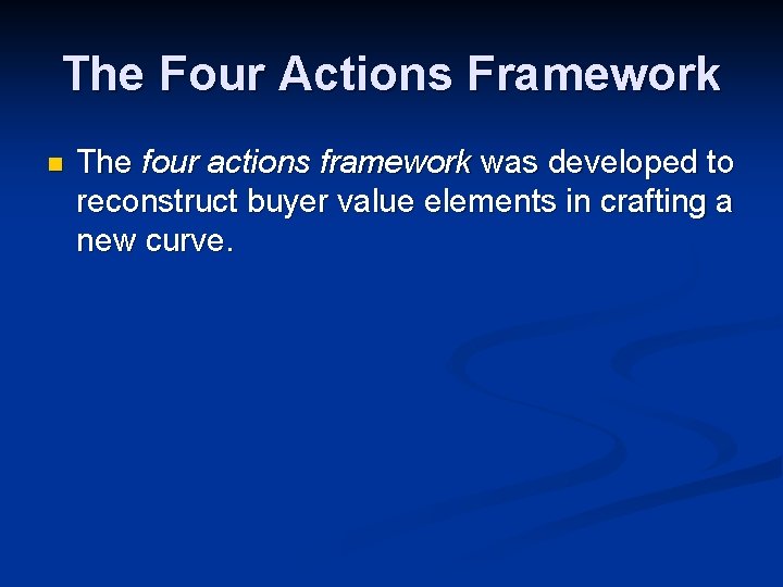 Blue Ocean Strategy Analytical Tools and Frameworks Team