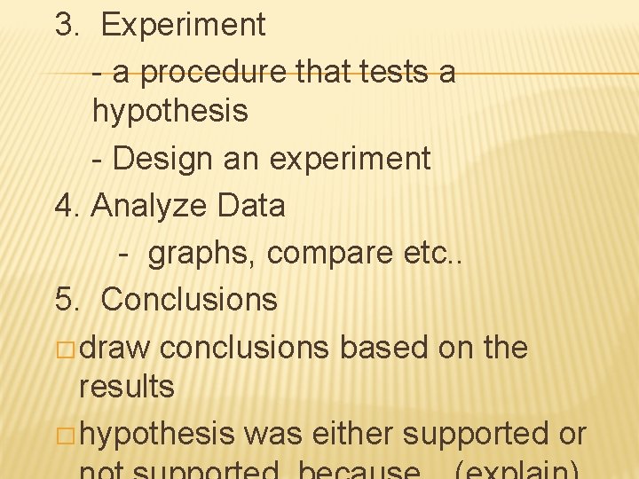 THE SCIENTIFIC METHOD What do you know about