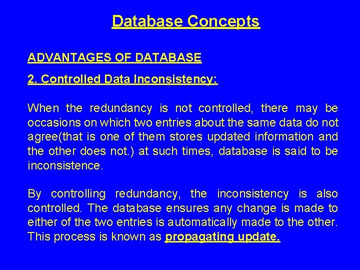 Unit 3 Part 1 Chapter 11 Database Concepts