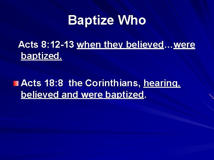 The One Baptism The One Baptism Ephesians 4
