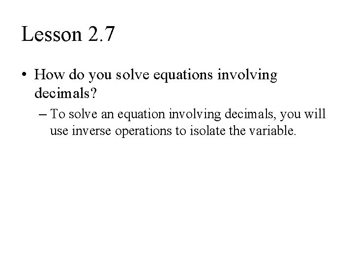 Lesson 2 1 How do you use properties