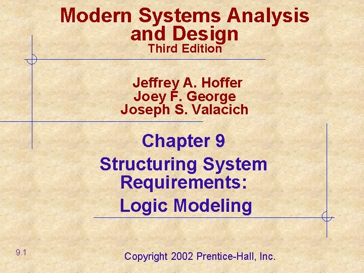 Modern Systems Analysis and Design Third Edition Jeffrey