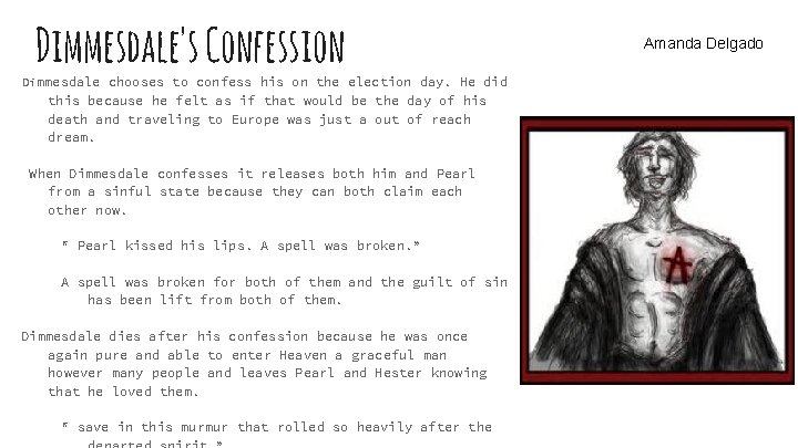 Characterization of Arthur Dimmesdale By Jacob Torres Brielle