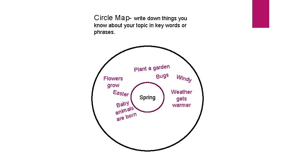 Circle and Bubble Maps AN EASY WAY TO