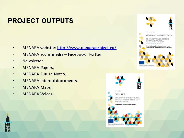 MENARA Middle East and North Africa Regional Architecture