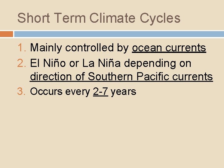 17 3 CLIMATE CHANGE Learning Targets 1 Describe