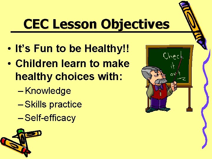 CATCH Early Childhood Classroom Curriculum Knowledge Behavior For