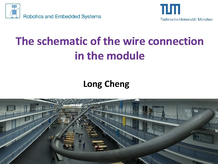 The schematic of the wire connection in the