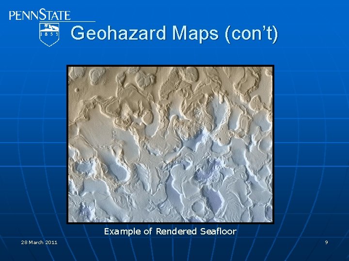 MGIS Capstone Proposal Procedures for Standardizing Geohazard Assessments