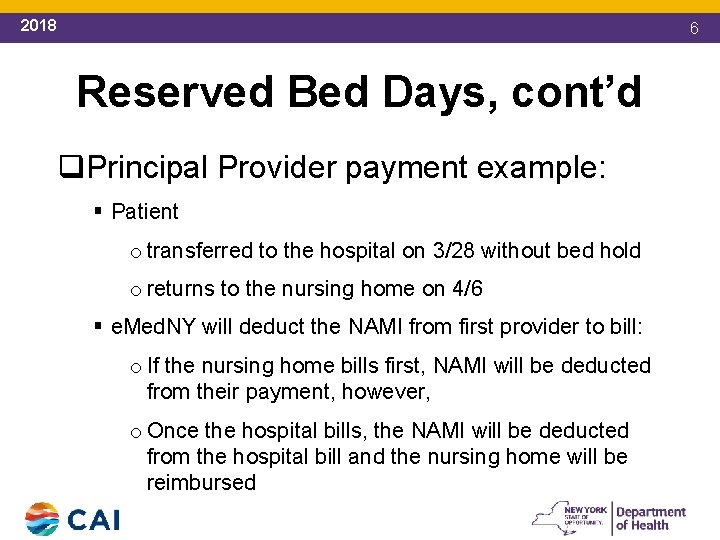 Reserved Bed Days in Nursing Facilities Health Insurance