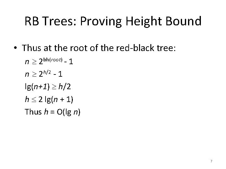 RedBlack Trees RedBlack Trees Redblack trees Binary search