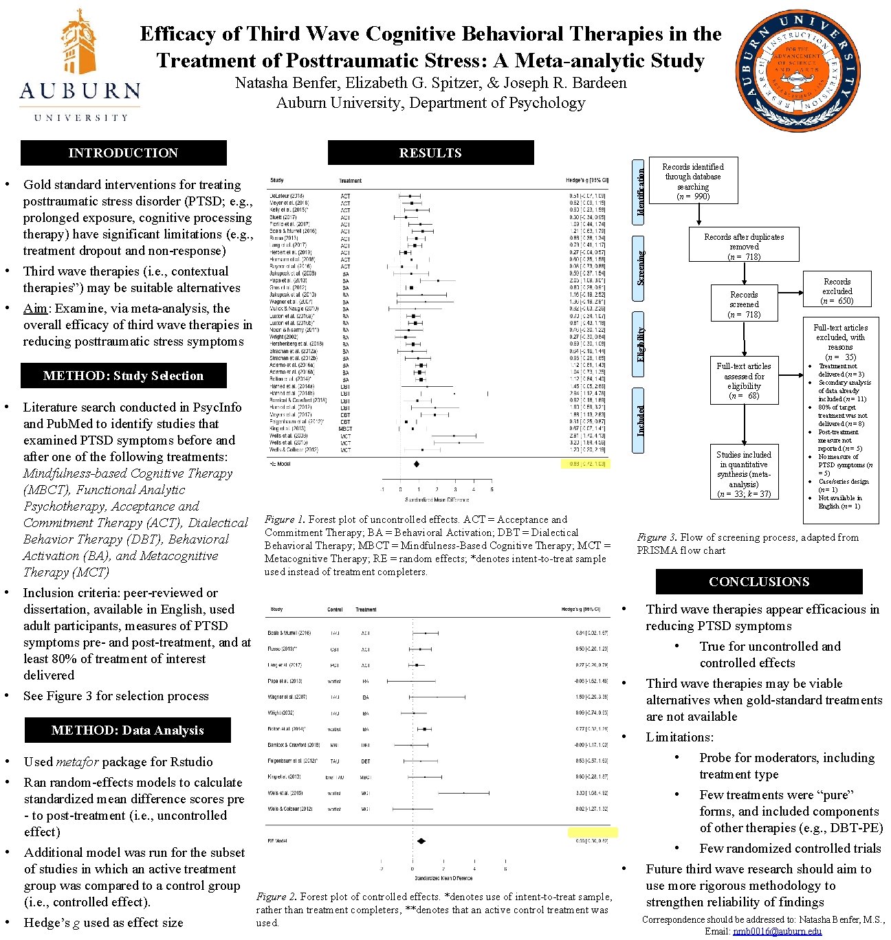 Efficacy of Third Wave Cognitive Behavioral Therapies in