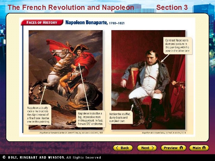 The French Revolution and Napoleon Section 3 Napoleons