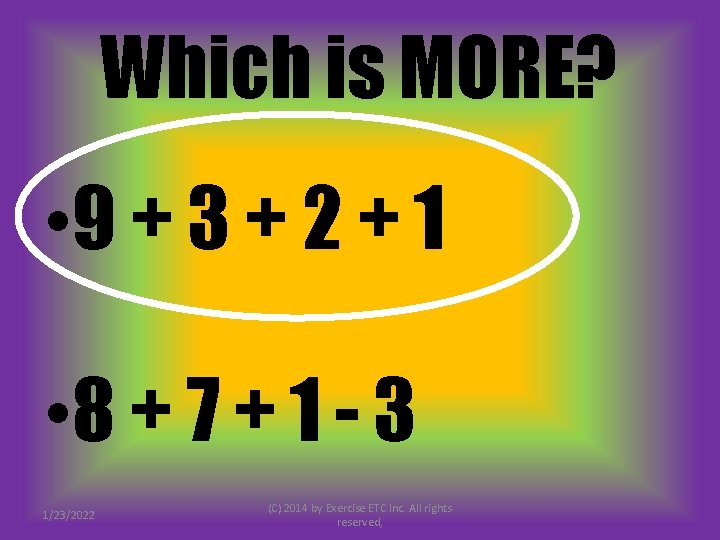MORE or LESS 1232022 C 2014 by Exercise