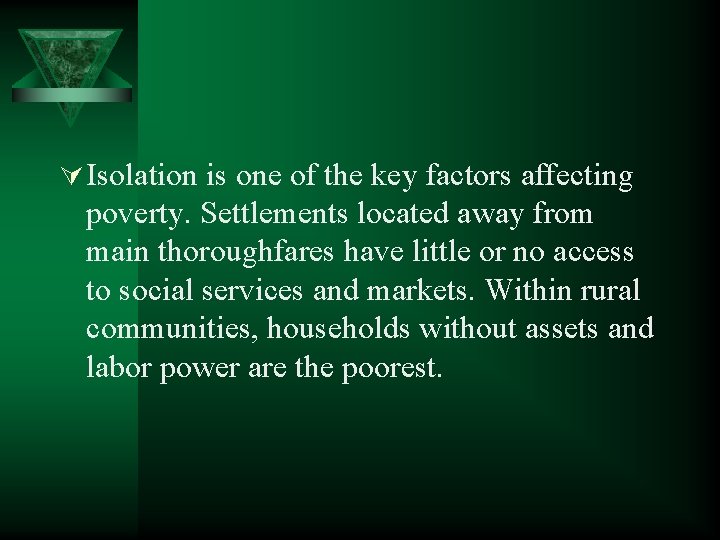 Lecture two Sudanese Rural Settlement characteristics and problems