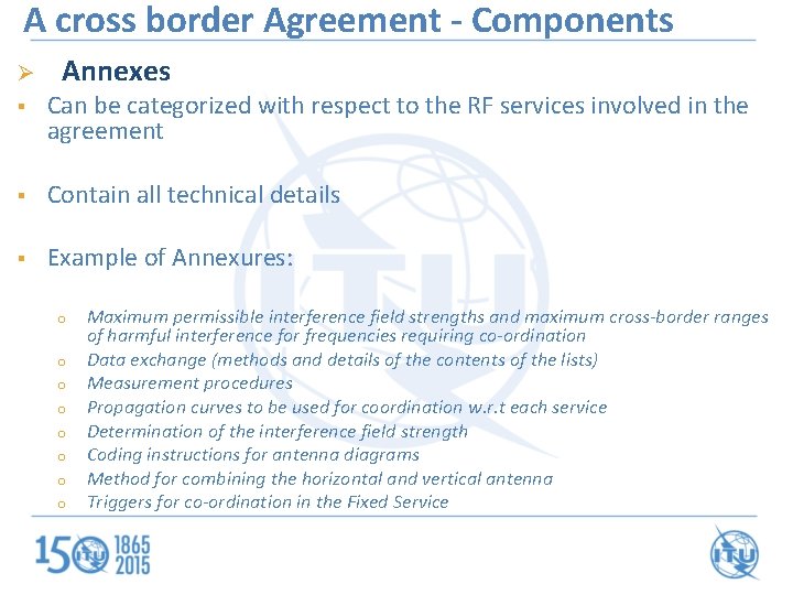 A cross Border Frequency Coordination Agreement NBTCITU Workshop