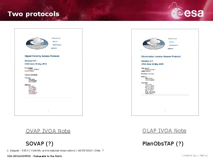 Visibility Service and Observation Locator Planning future observations
