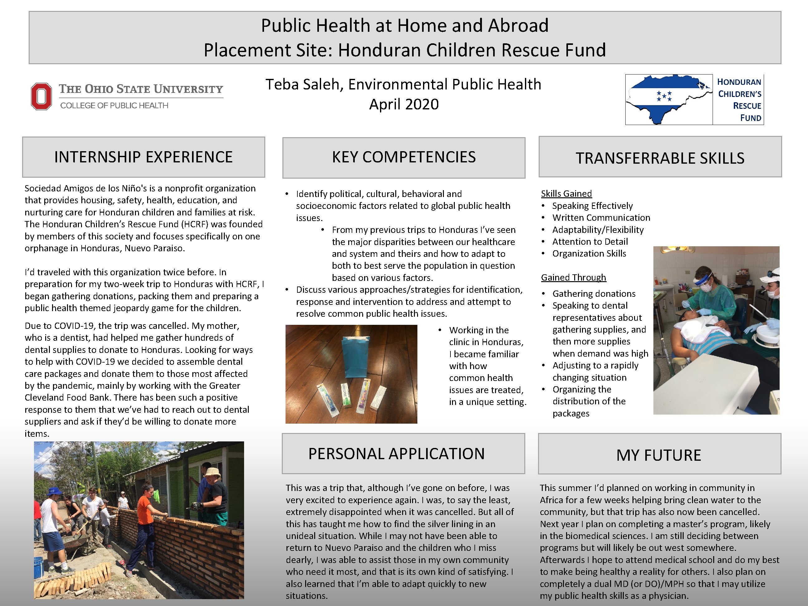 Public Health at Home and Abroad Placement Site