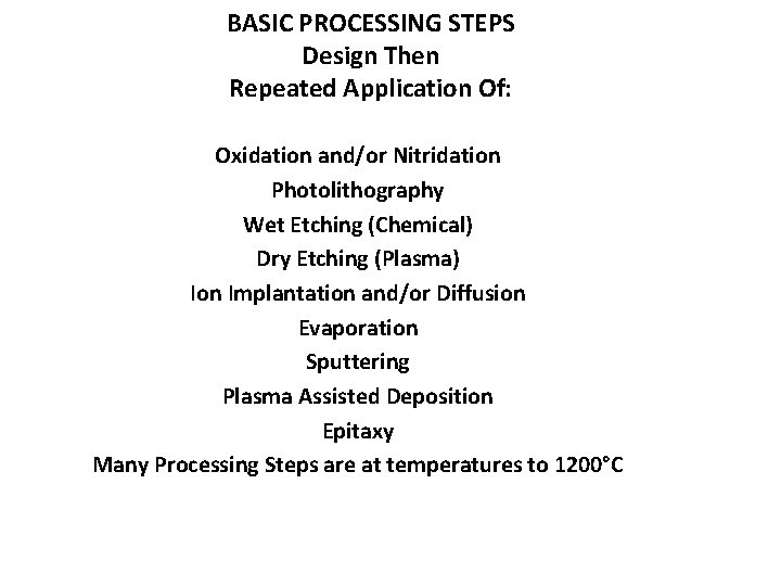 IC Fabrication Overview Procedure of Silicon Wafer Production