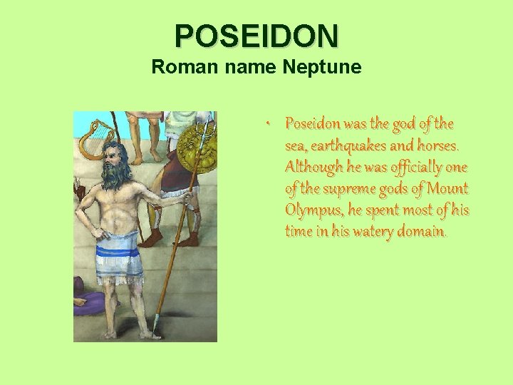 Introduction to Greek Mythology Graziano English 9 ZEUS