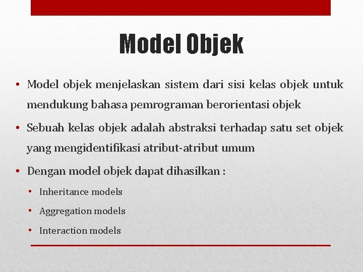 Model Sistem 7 REKAYASA PERANGKAT LUNAK By Andi