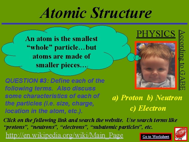 PHYSICS CHAPTER 17 The Atomic Nature of Matter