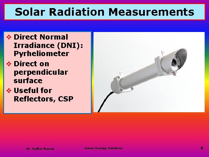 BioNanoSolar Power Dr Sudhir Kumar Chief Executive Green