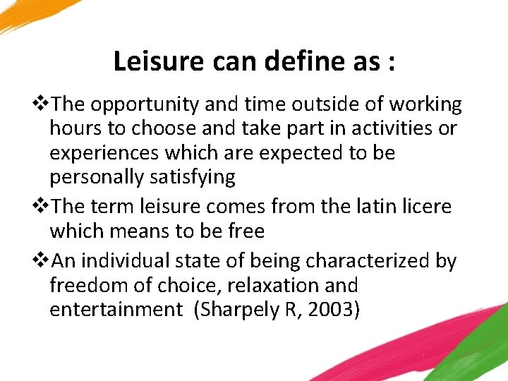 PENGETAHUAN SPA REKREASI DAN HIBURAN Materi Pertemuan 1