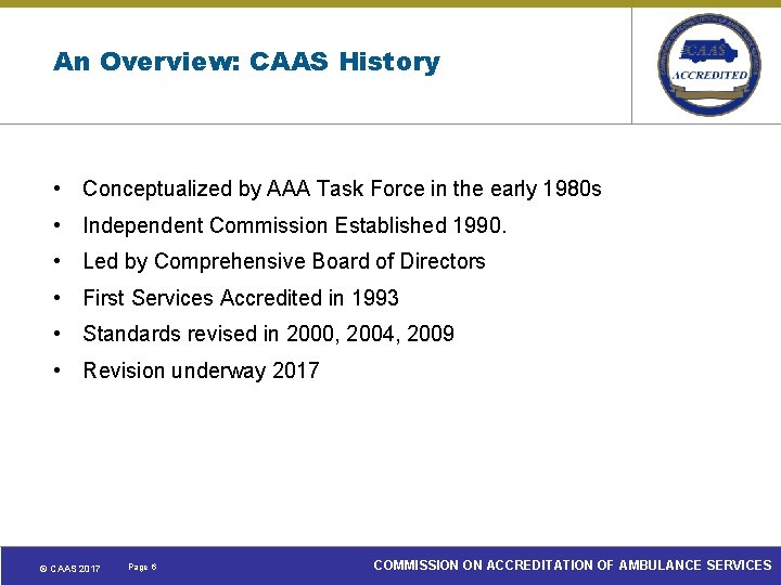 Accreditation Webinar Part 1 Planning and Preparing for