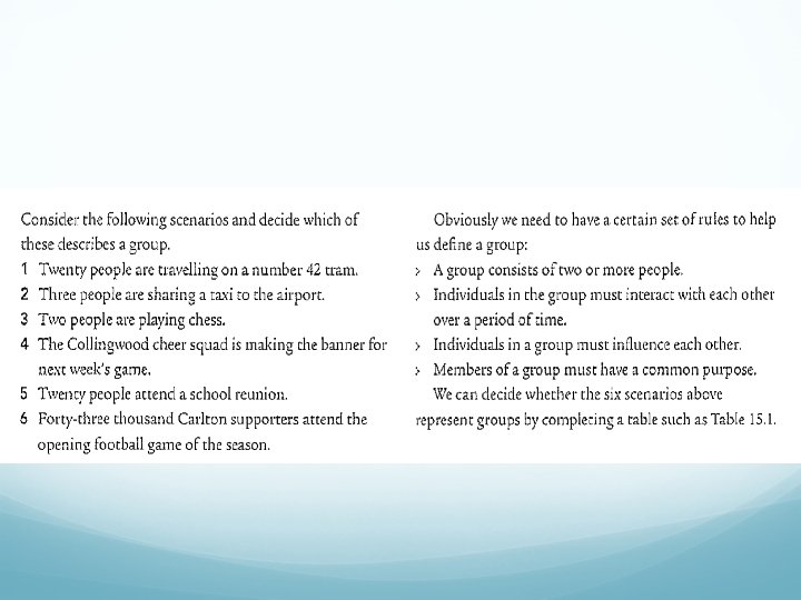 Social Psychology Syllabus Definition of a group and