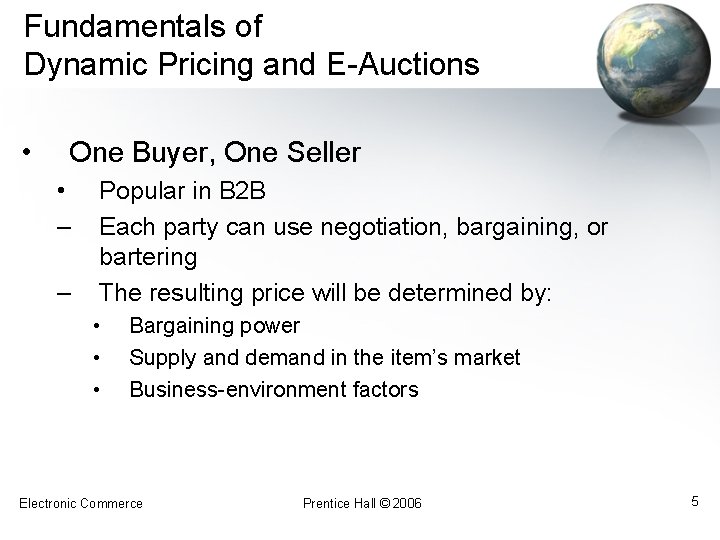 EAuctions Learning Objectives 1 2 3 4 Define