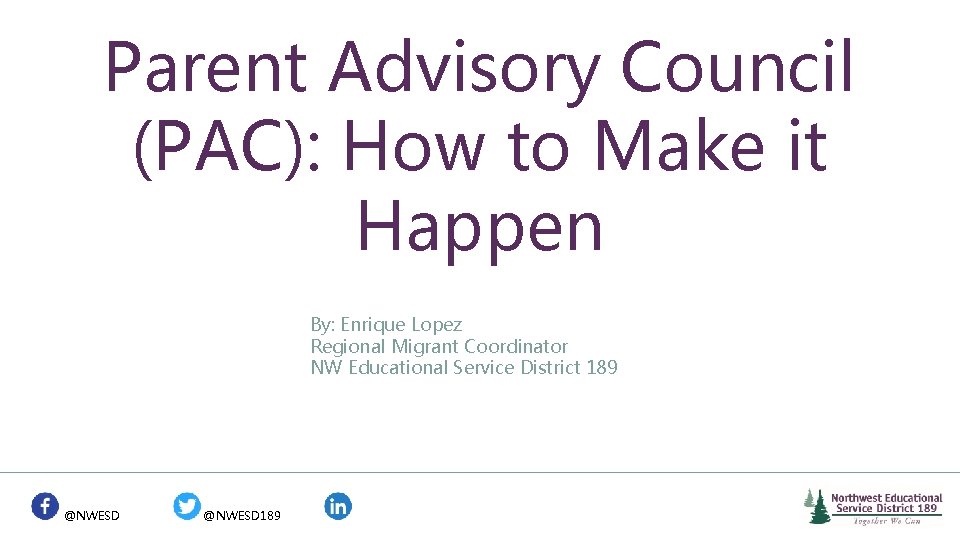 Parent Advisory Council PAC How to Make it