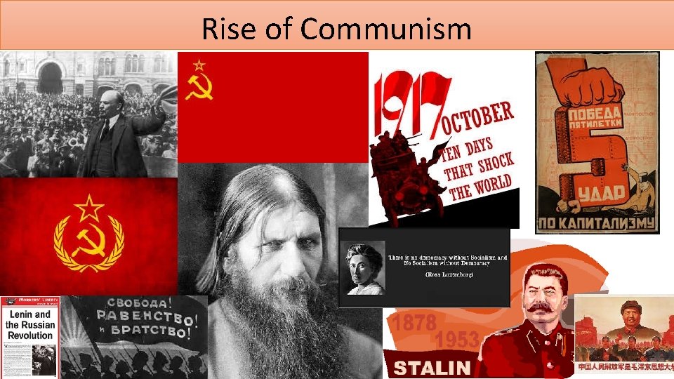 Rise of Communism Causes of Revolutions and Socialist