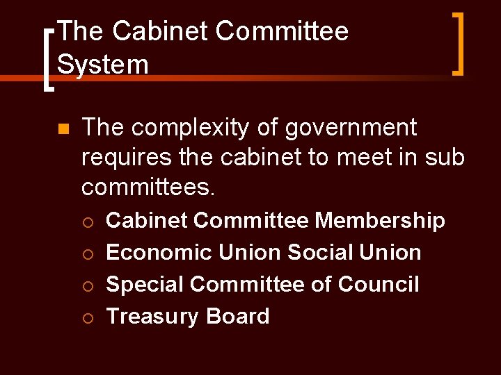 The Executive Chapter 8 Learning Objectives n n
