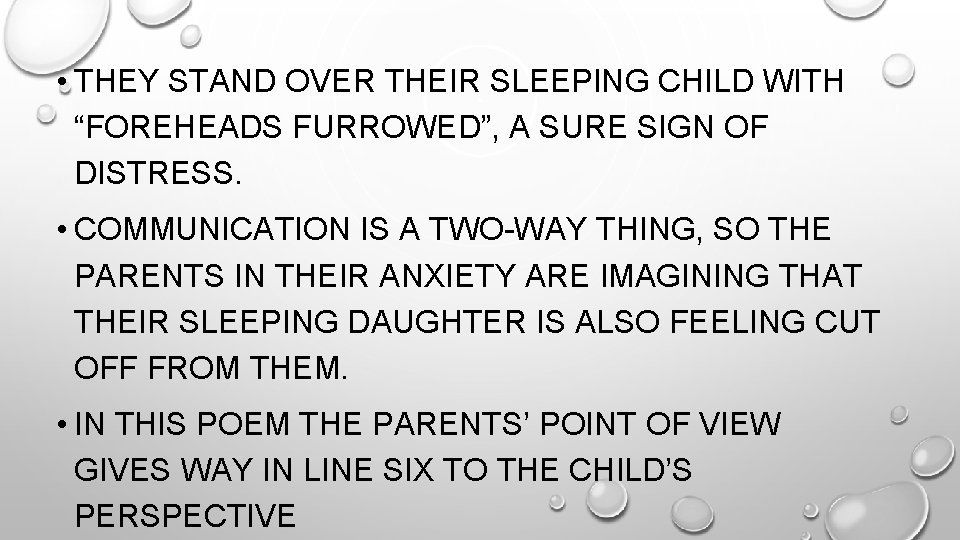 PARENTS BY PAUL DURCAN THIS POEM IS ABOUT