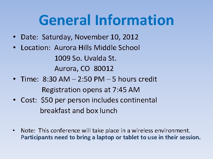 Presenting the IB ARMS 2012 Symposium Table of