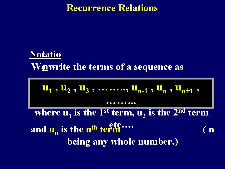 Find a formula connecting the variables in each