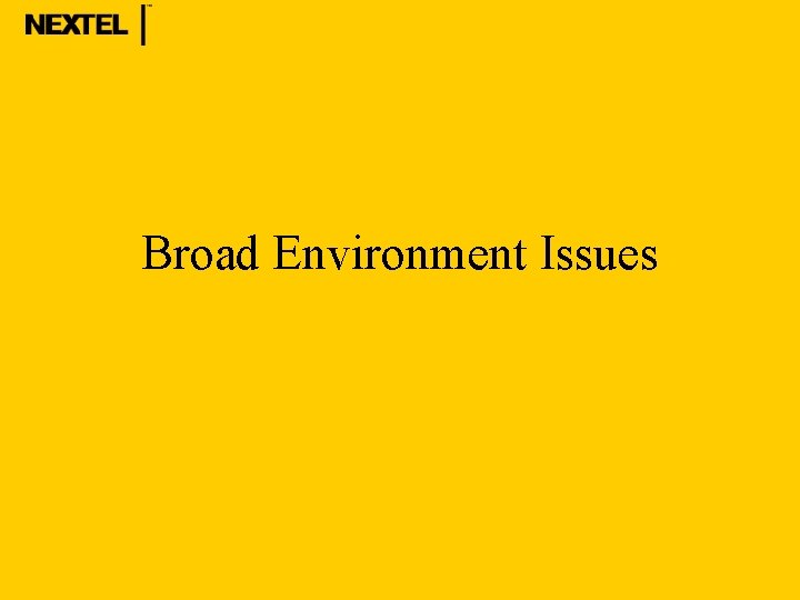 Strategic Plan Presented By Brief History April 1987