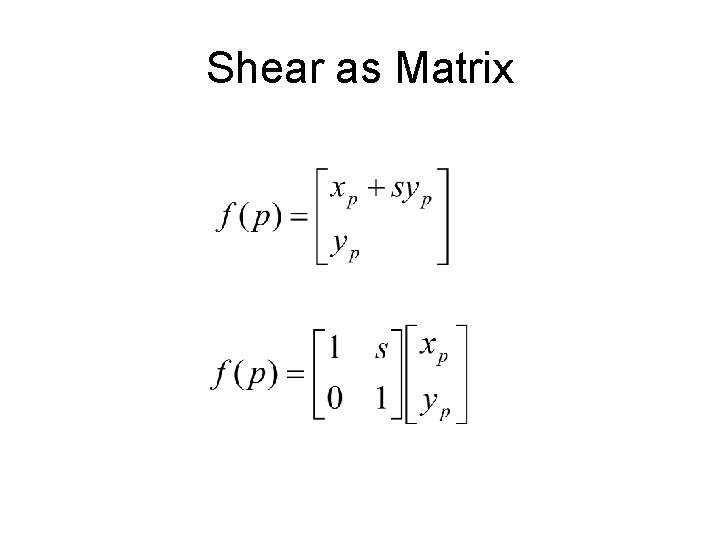 Transforms Josh Barczak CMSC 435 UMBC We need