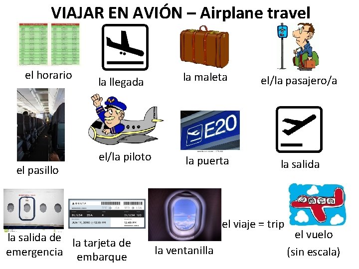 VIAJAR EN AVIN Airplane travel la aduana ella