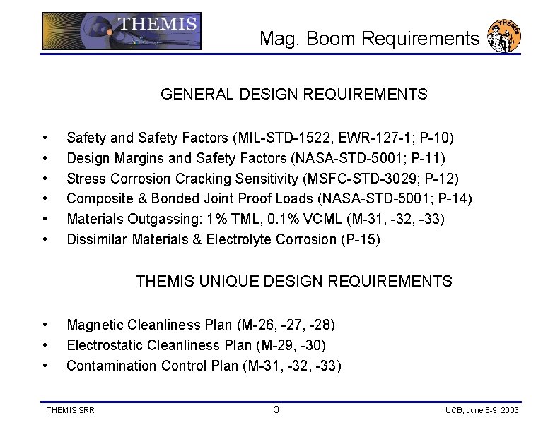 THEMIS Magnetometer Booms MAGS C K Hari Dharan
