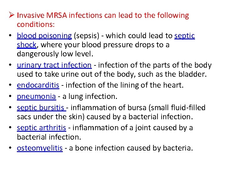 Healthcare Acquired Infections HAIs Antibiotic resistance Why infections